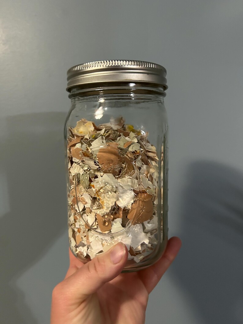 Dried/cleaned/crushed Farm Raised Egg Shells. Calcium for Garden ...