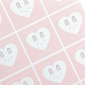 Easter Bunny Gift Tags, Some Bunny Loves You Tag, Easter Basket Tag ...