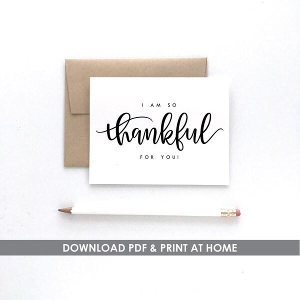 I'm Thankful for You - Etsy