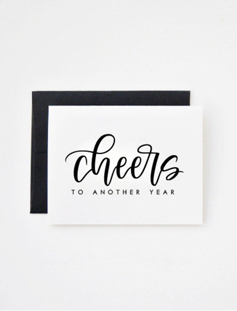 Cheers to Another Year Birthday Card Unisex Birthday Card - Etsy Canada