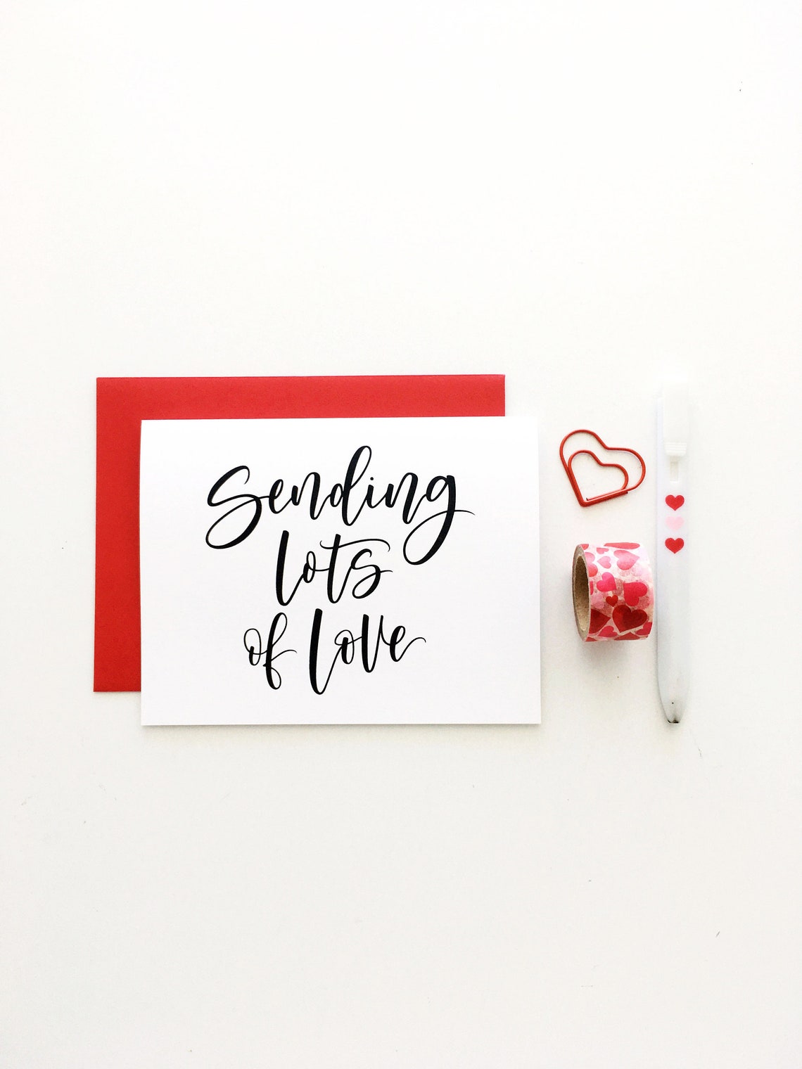 Sending Lots of Love Card Long Distance Relationship Card | Etsy