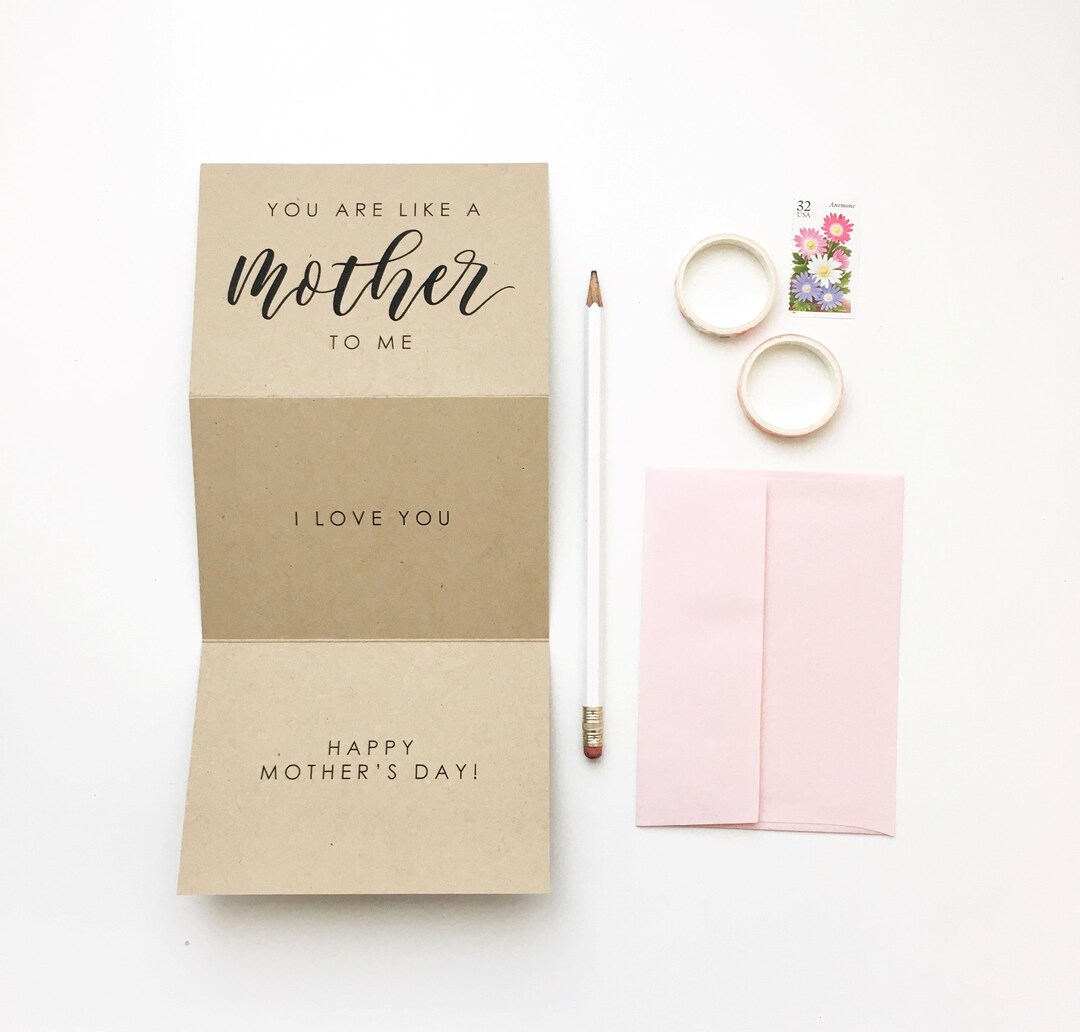 You Are Like A Mother to Me I Love You Happy Mother's - Etsy