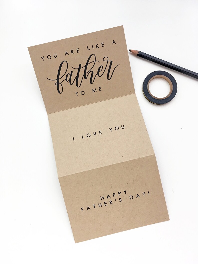 You Are Like A Father to Me I Love You Happy Father's - Etsy