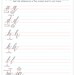 Bounce Lesson and Workbook, Bounce Calligraphy Worksheet, Brush ...