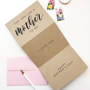 You Are Like A Mother to Me I Love You Happy Mother's - Etsy