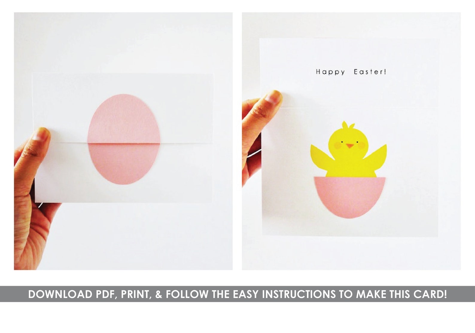 Happy Easter Chick Card Happy Spring Card Cute Chick Card - Etsy