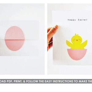 Happy Easter Chick Card, Happy Spring Card, Cute Chick Card, Card ...