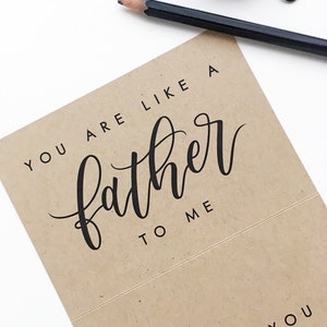 You Are Like A Father to Me I Love You Happy Father's Day Card, Father ...