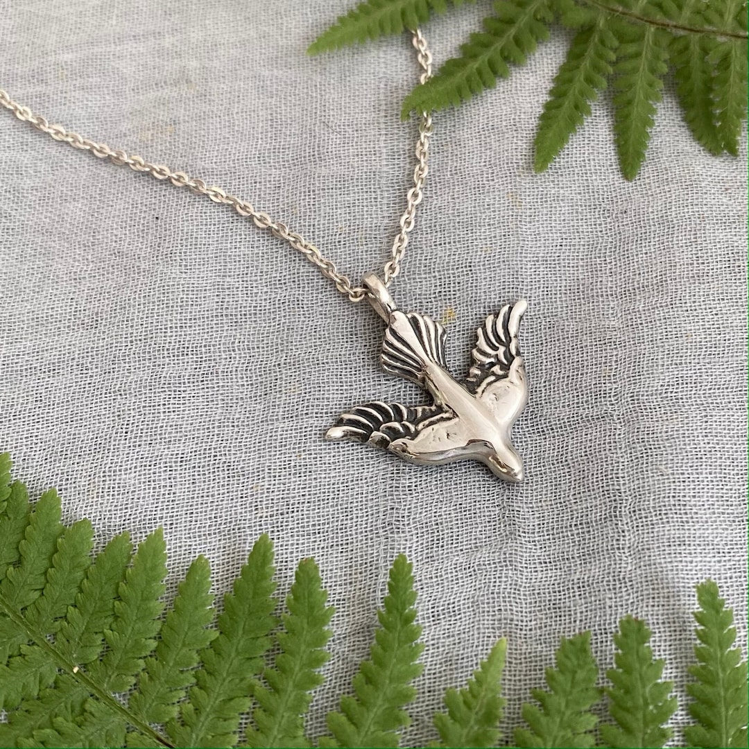 Beautiful Sterling Silver Descending Holy Spirit Peace Dove Pendant ...