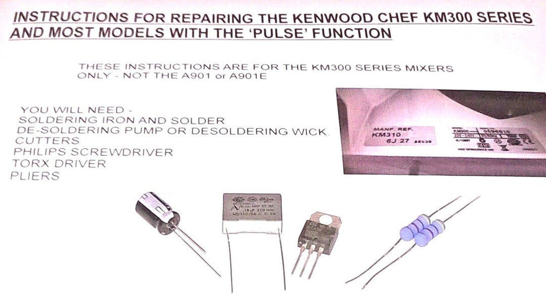 Kenwood Chef Mixer KM300 Series and Major Pulse Control Repair Kit and ...