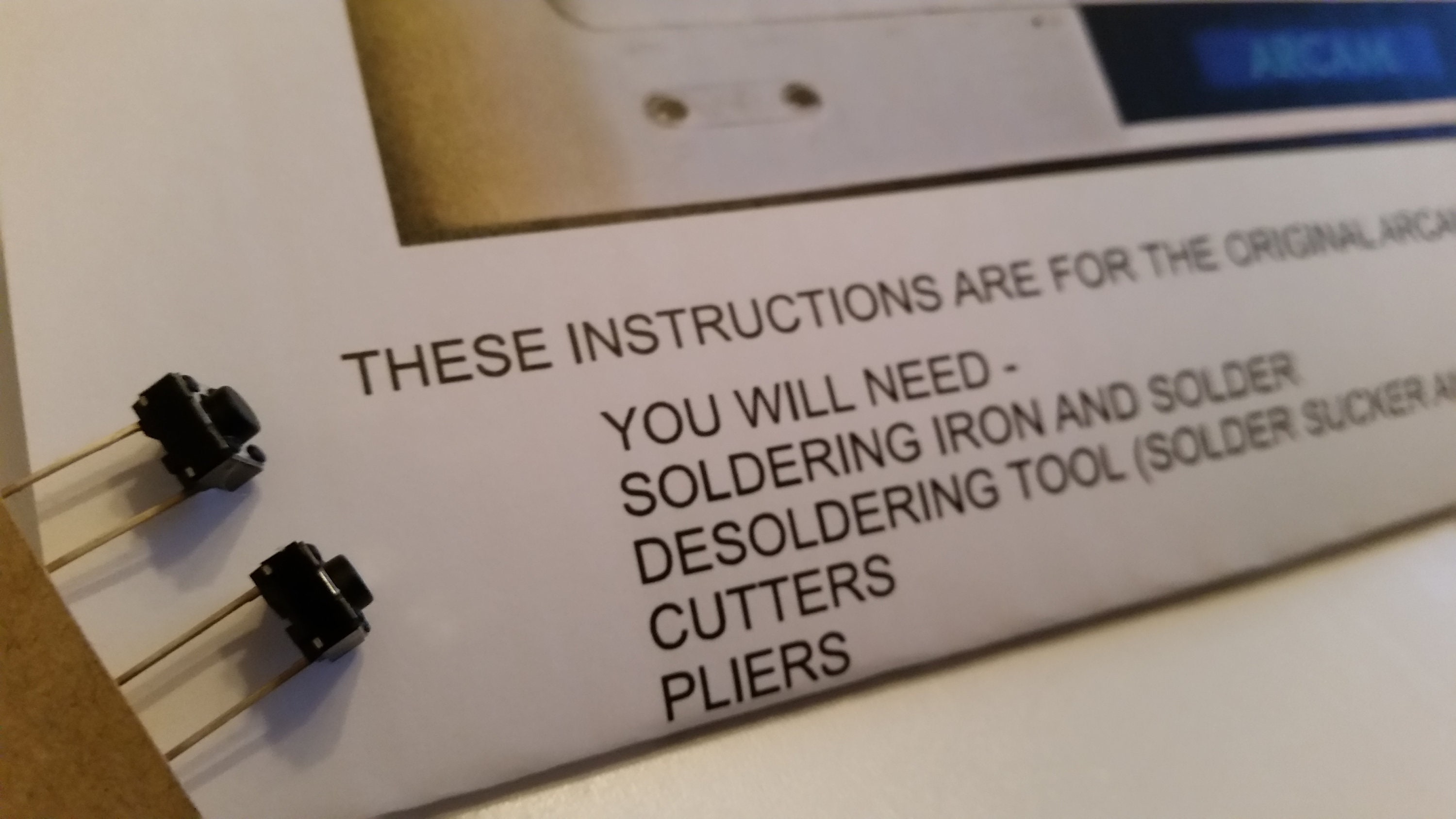 Button Replacement Kit for Arcam Solo Music System 13 Switches With ...