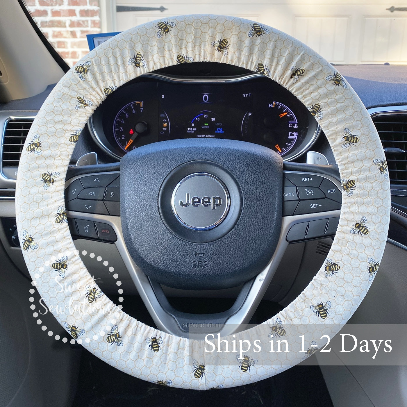 Mini Glitter Bee Steering Wheel Cover Honey Comb Steering Wheel Cover Non slip Grip Liner Honey Bee Car Accessories Etsy
