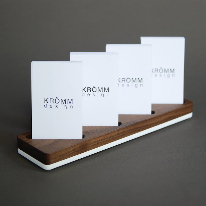 Wood Card Holder - Etsy