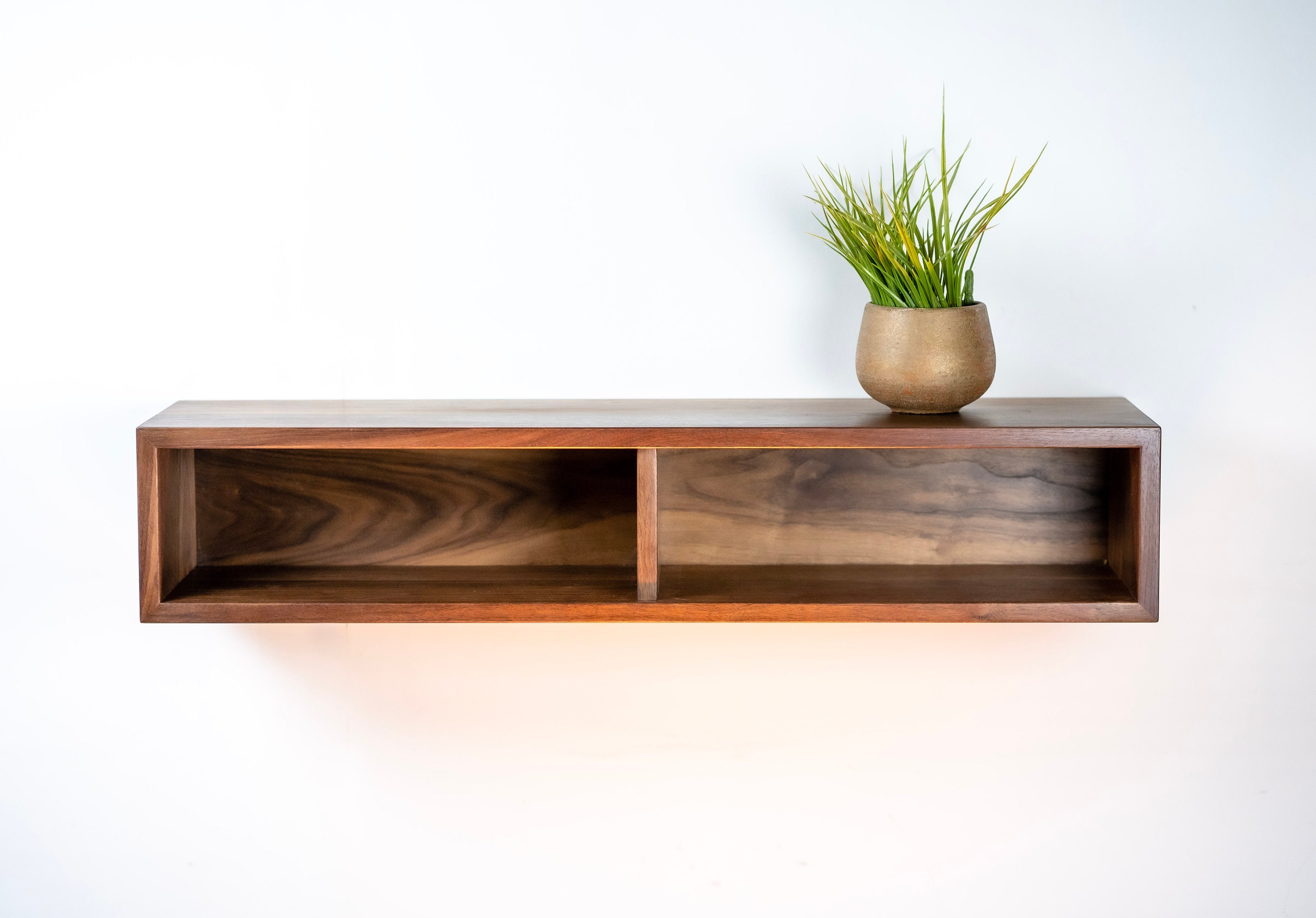 Entryway Floating Console / Solid Wood Floating Media - Etsy Canada