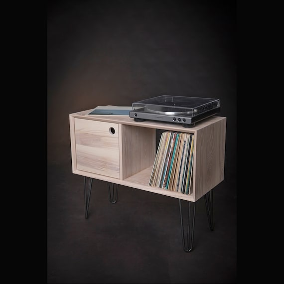 Vinyl Record Console Record Player Stand Ash Wood Vinyl - Etsy Canada