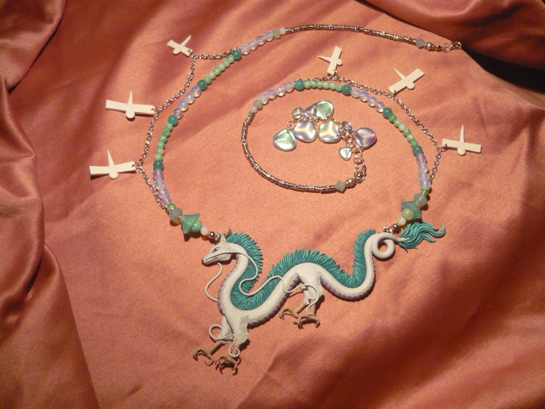 Spirited Away: Haku the Dragon Collar Made to | Etsy