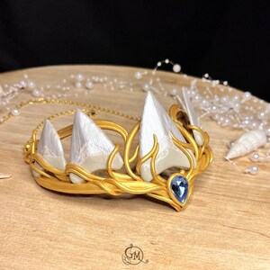 Megalodon Royalty - Unique Merfolk Crown With Handmade Sharkteeth ...