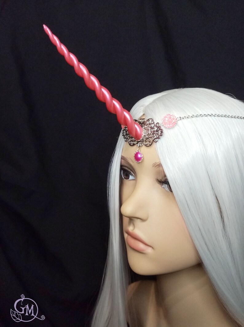 Magenta Magic Unicorn Tiara With Handsculpted Pink Horn - Etsy