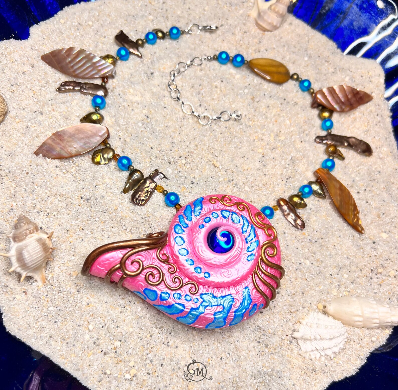 Rose Reef Princess' Shell - Unique Merfolk Necklace - Mermaid Jewelry ...