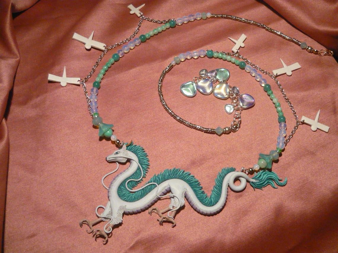 Spirited Away: Haku the Dragon Collar Made to | Etsy