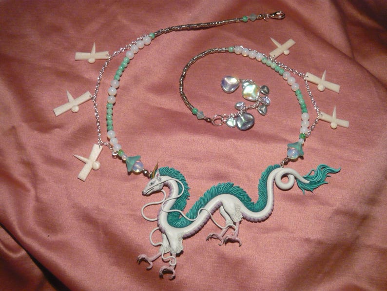 Spirited Away: Haku the Dragon Collar Made to | Etsy