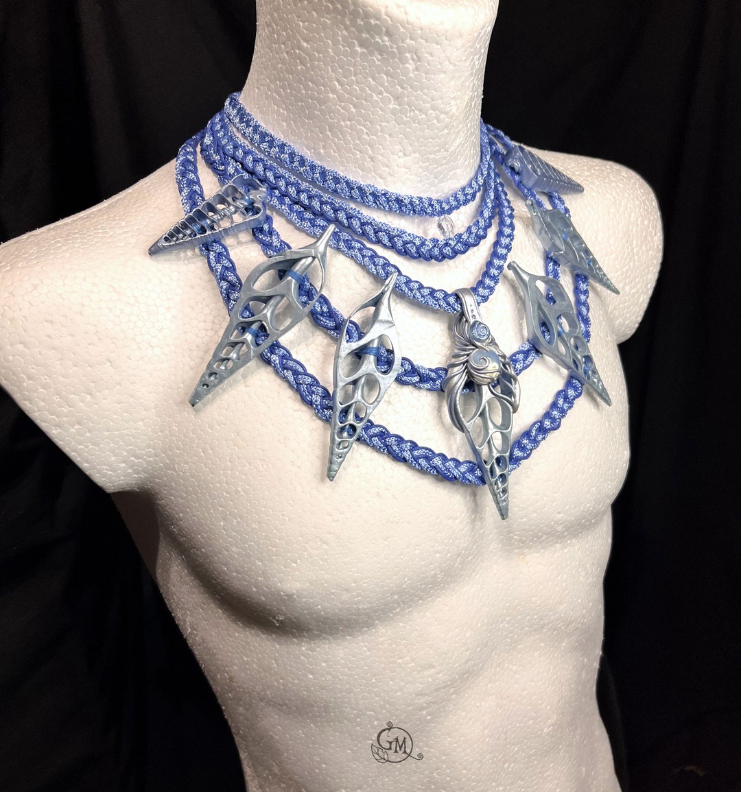 RESERVED - Sentinel of Atlantis - Unique Custom Merfolk Necklace With ...