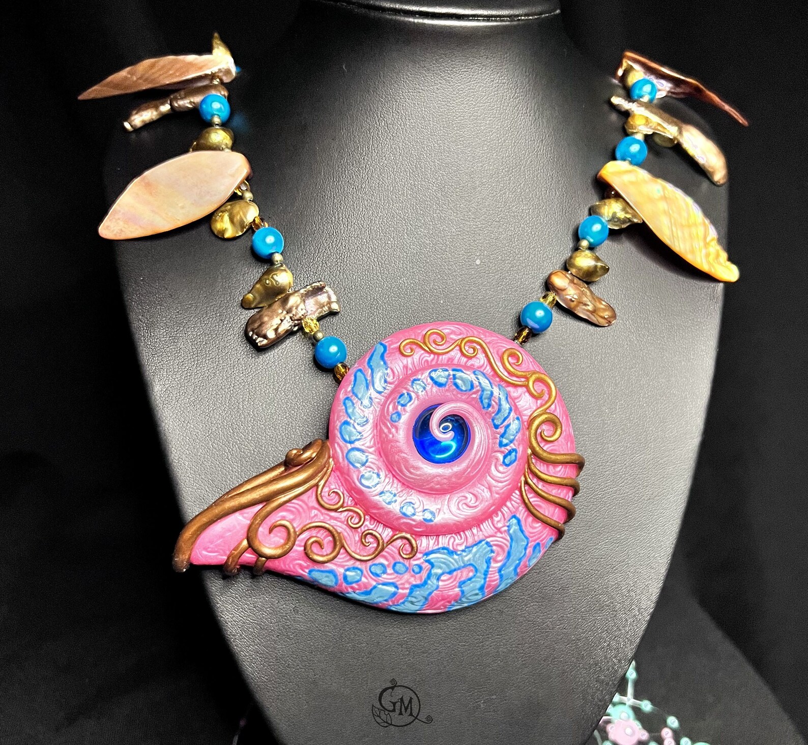 Rose Reef Princess' Shell - Unique Merfolk Necklace - Mermaid Jewelry ...