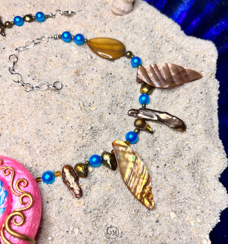 Rose Reef Princess' Shell - Unique Merfolk Necklace - Mermaid Jewelry ...