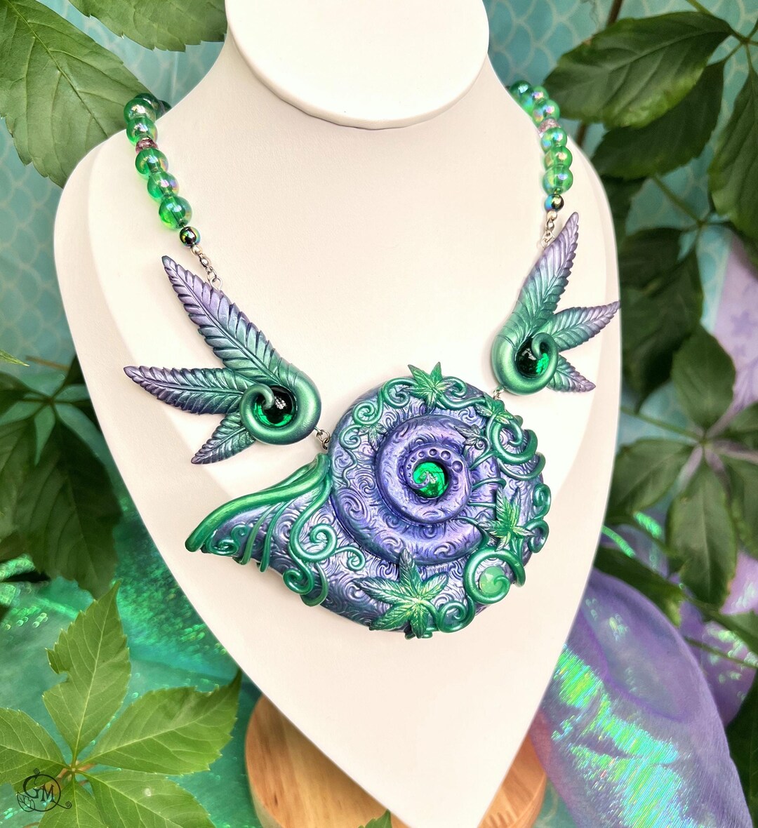Mellow Merfolk Shell - Unique Mary Jane Mermaid Necklace - Mermaid ...