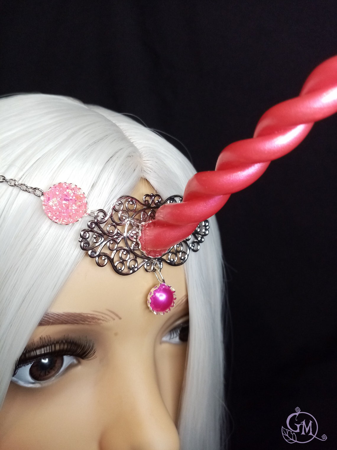 Magenta Magic Unicorn Tiara With Handsculpted Pink Horn - Etsy