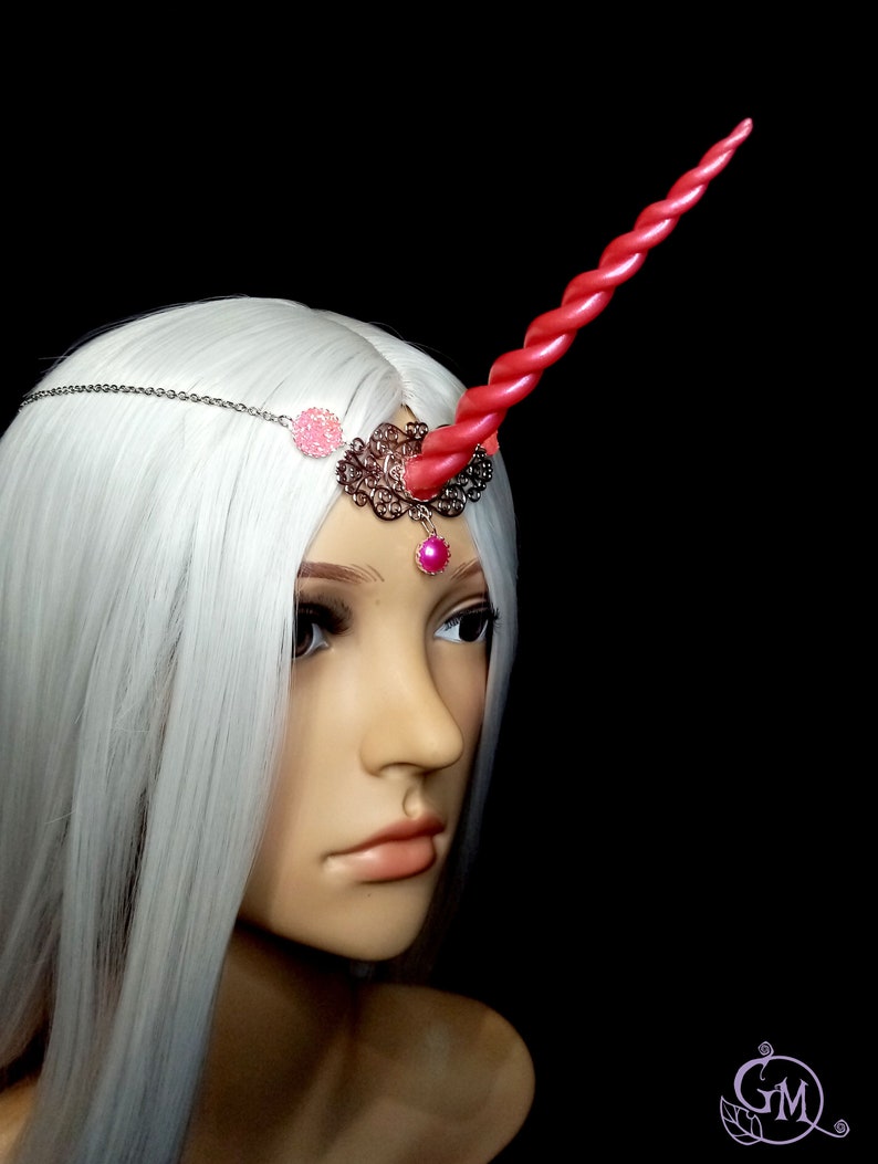 Magenta Magic Unicorn Tiara With Handsculpted Pink Horn - Etsy
