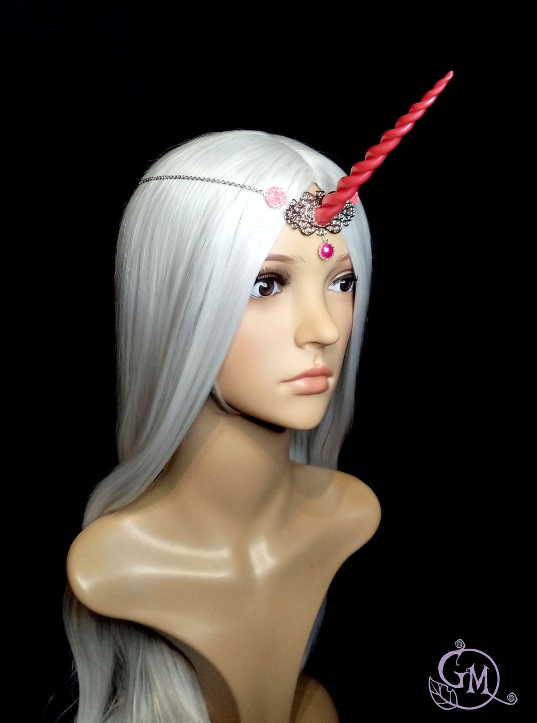 Magenta Magic Unicorn - Tiara With Handsculpted Pink Horn - READY TO ...