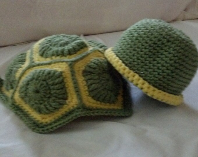 Crocheted Baby Turtle Costume New Born Size - Etsy
