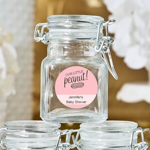 12 Apothecary Glass Jar Baby Shower Favors, Personalized It's A Girl ...