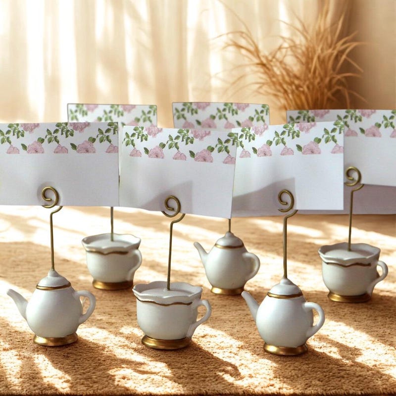 Tea Party Place Card - Etsy