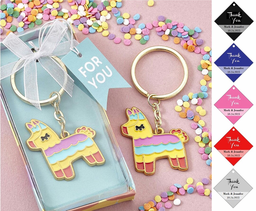 Pinata Llama Metal Keychain, Cinco De Mayo Party Favors, Baby Shower ...