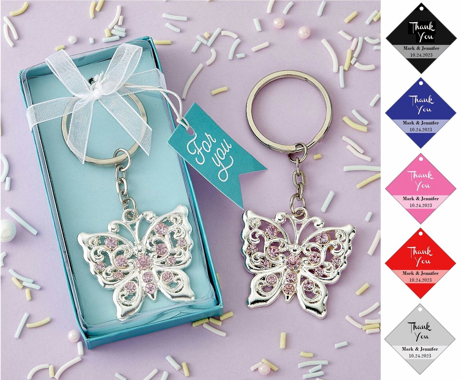 Butterfly Keychain Party Favor - Etsy