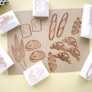 Bread Shop Handmade Rubber Stamps - Etsy