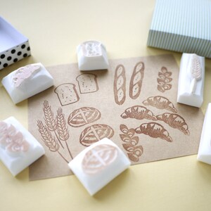 Bread Shop Handmade Rubber Stamps - Etsy