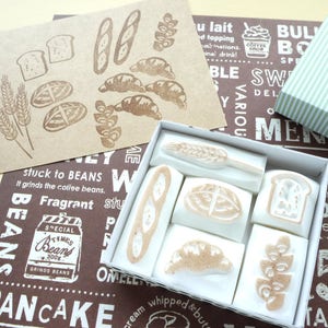 Bread Shop Handmade Rubber Stamps - Etsy