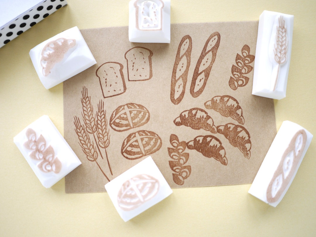 Bread Shop Handmade Rubber Stamps - Etsy