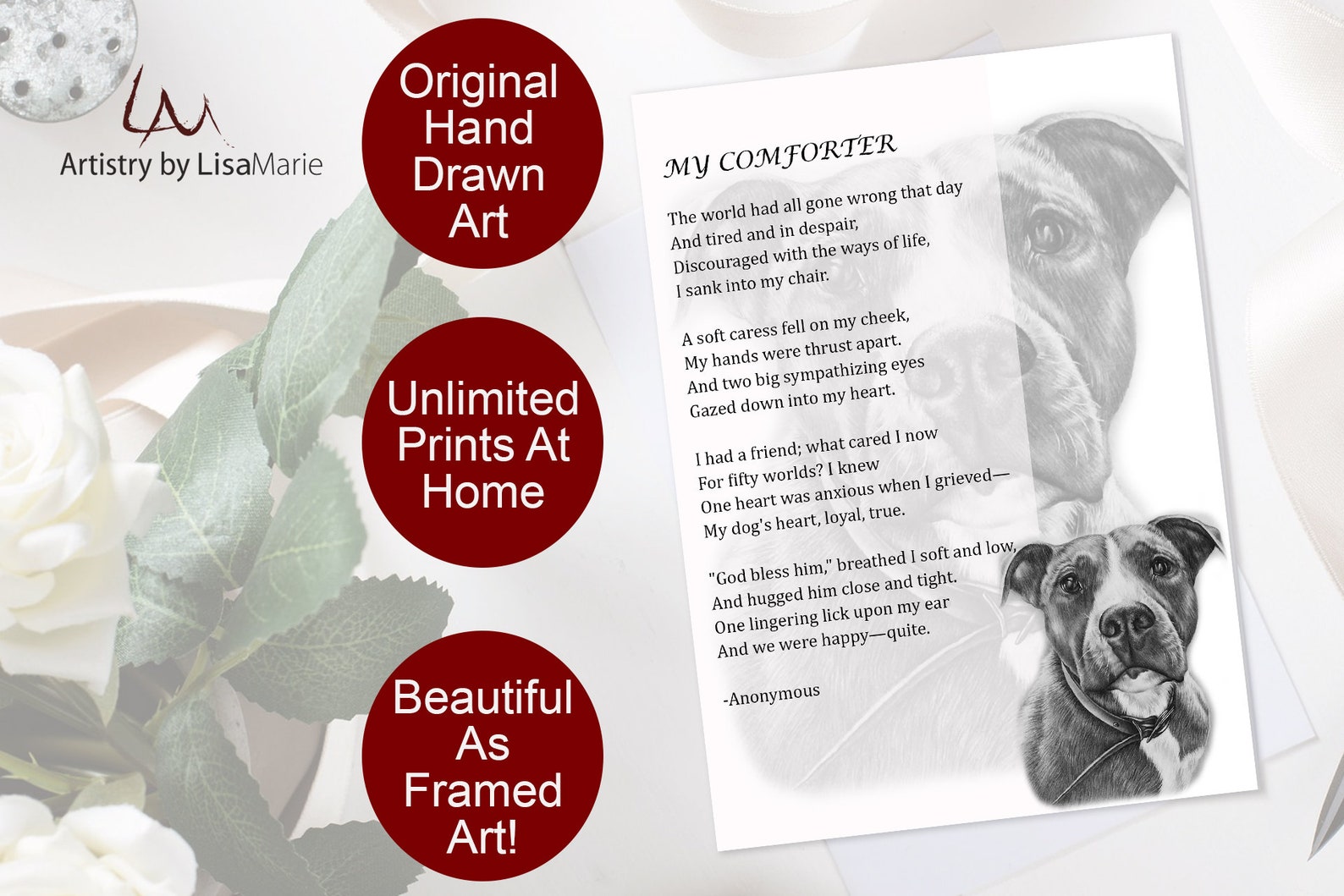 Printable Cards Pet Memorial Dog Lover Gift Dog Mom Last - Etsy