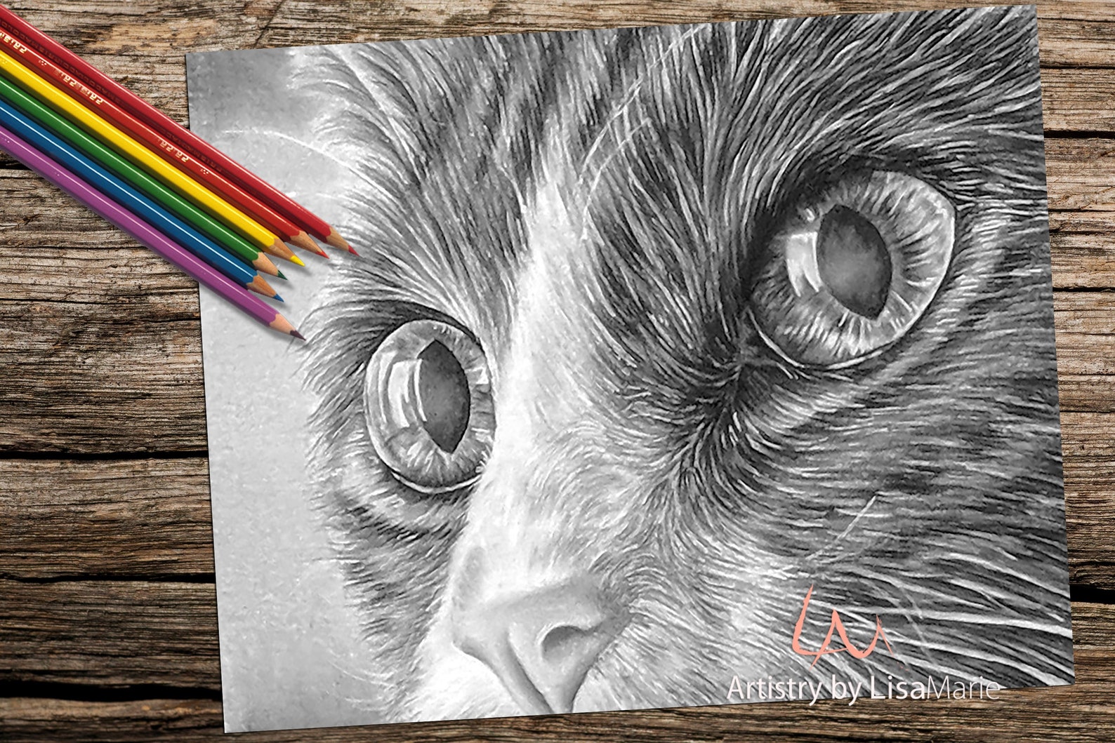 Printable Paper Cat Coloring Page Grayscale Printable - Etsy