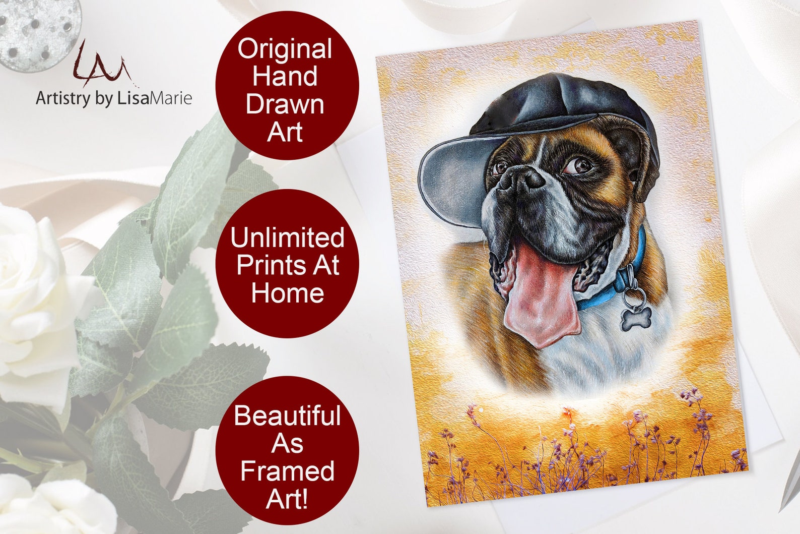 Printable Blank Dog Greeting Card Adorable Cute Dog Lover - Etsy