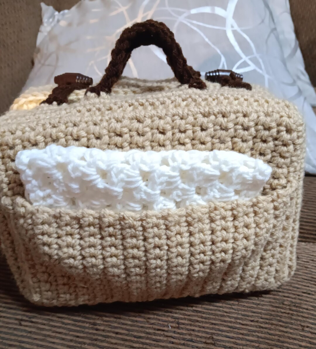 Mouse in a Suitcase Crocheted - Etsy
