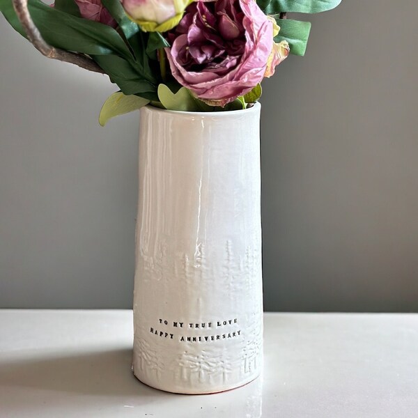 Ceramic Flower Vase - Etsy