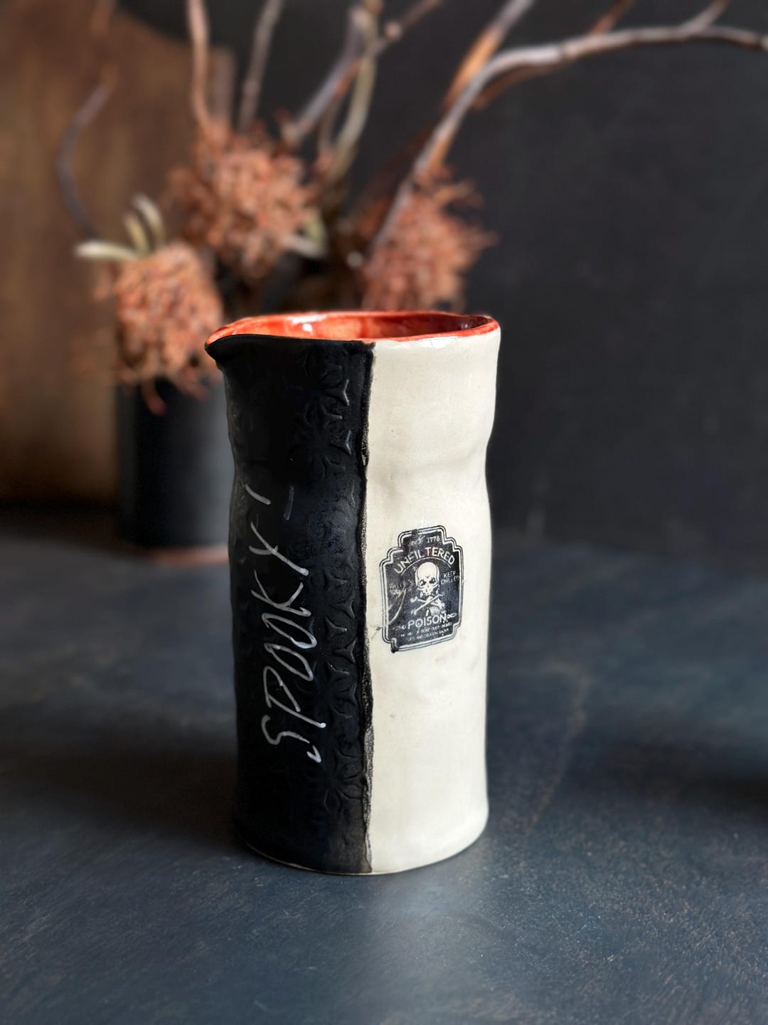 UNFILTERED POISON Potion Label Carafe Halloween Potion Label Vessel ...