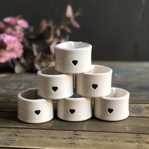 Ceramic Napkin Rings - Etsy