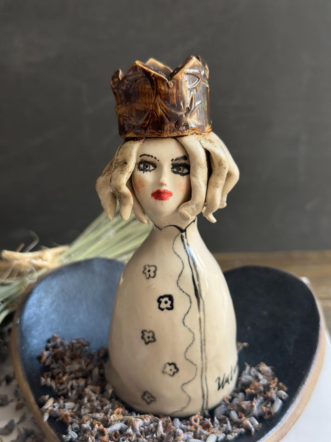Untamed Mini Queen Sculpture Untamed Handmade Ceramic Figurine ...