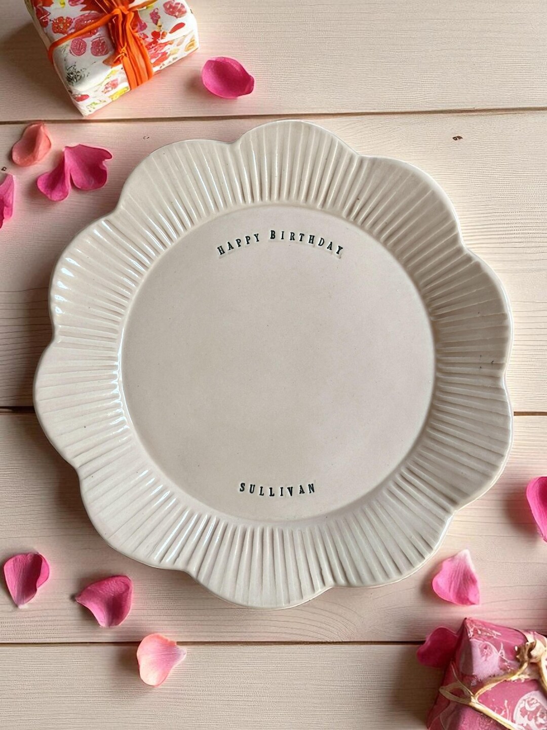 Personalized 8.5" Birthday Plate Custom Ceramic Birthday Plate Choose ...